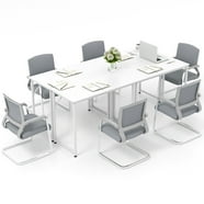 Tribesigns 5 ft Conference Table, Modern Rectangular Meeting Seminar ...