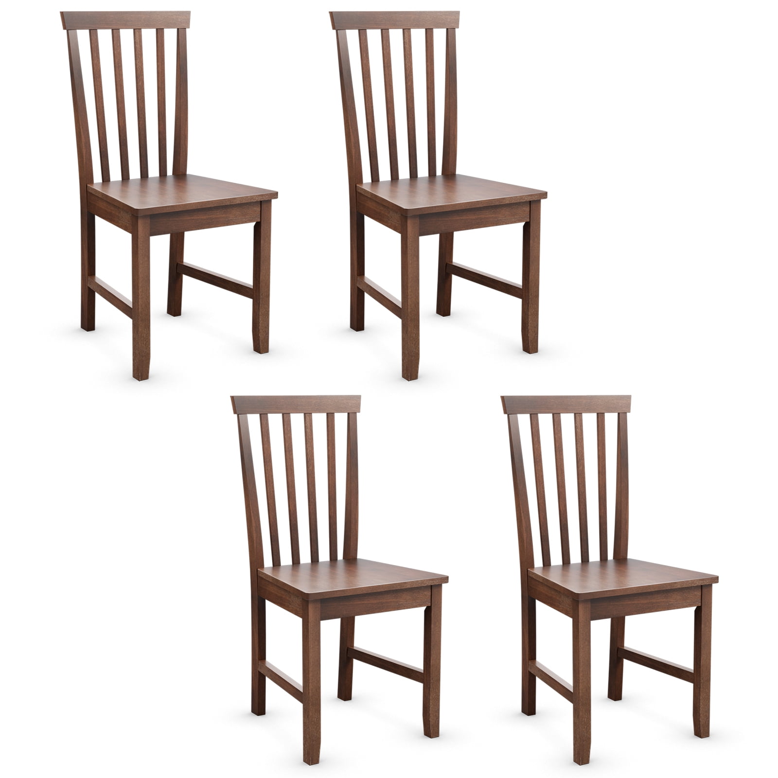 Comfortable Modern Topbuy Set of 4 Dining Chairs, Wooden Kitchen Chairs ...