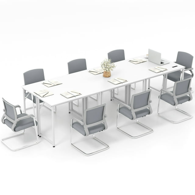 Topbuy Set of 6 Conference Tables Rectangular Meeting Room Table ...