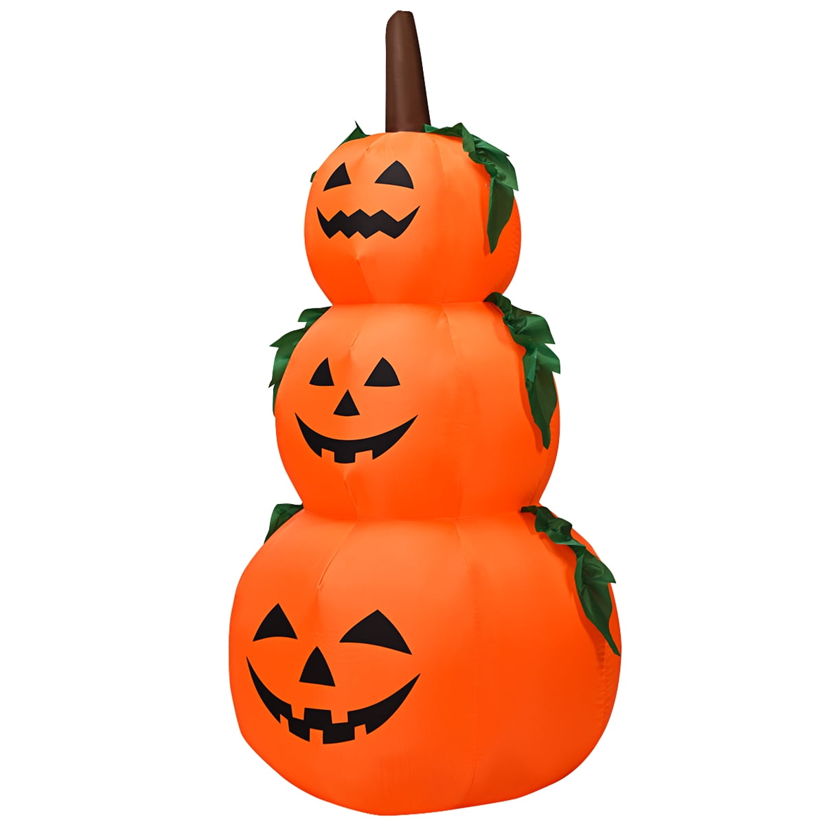 Topbuy Halloween Decoration 6FT Inflatable Stacked Pumpkins With LED ...