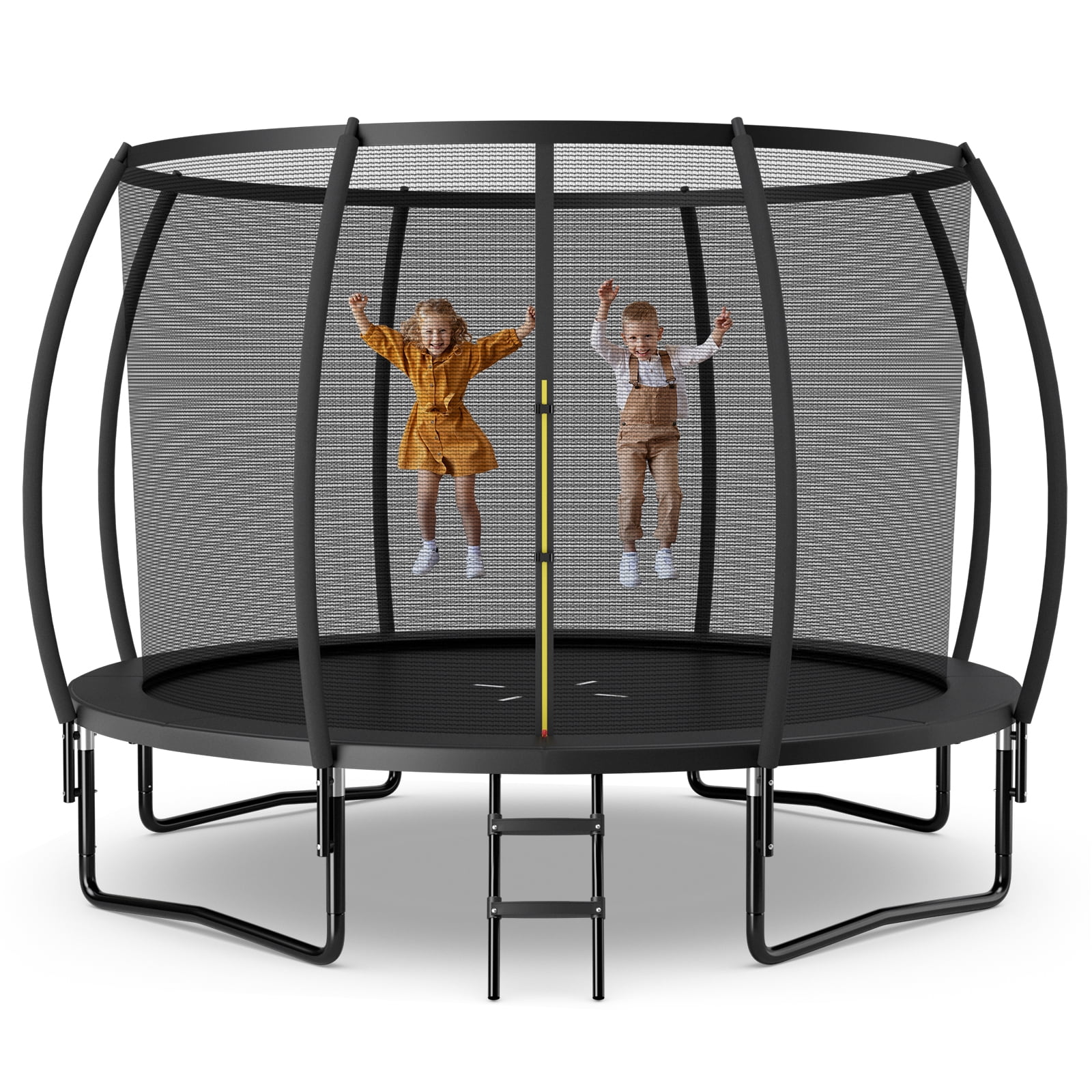 Topbuy Trampoline 10FT Recreational Trampoline with Ladder Enclosure ...