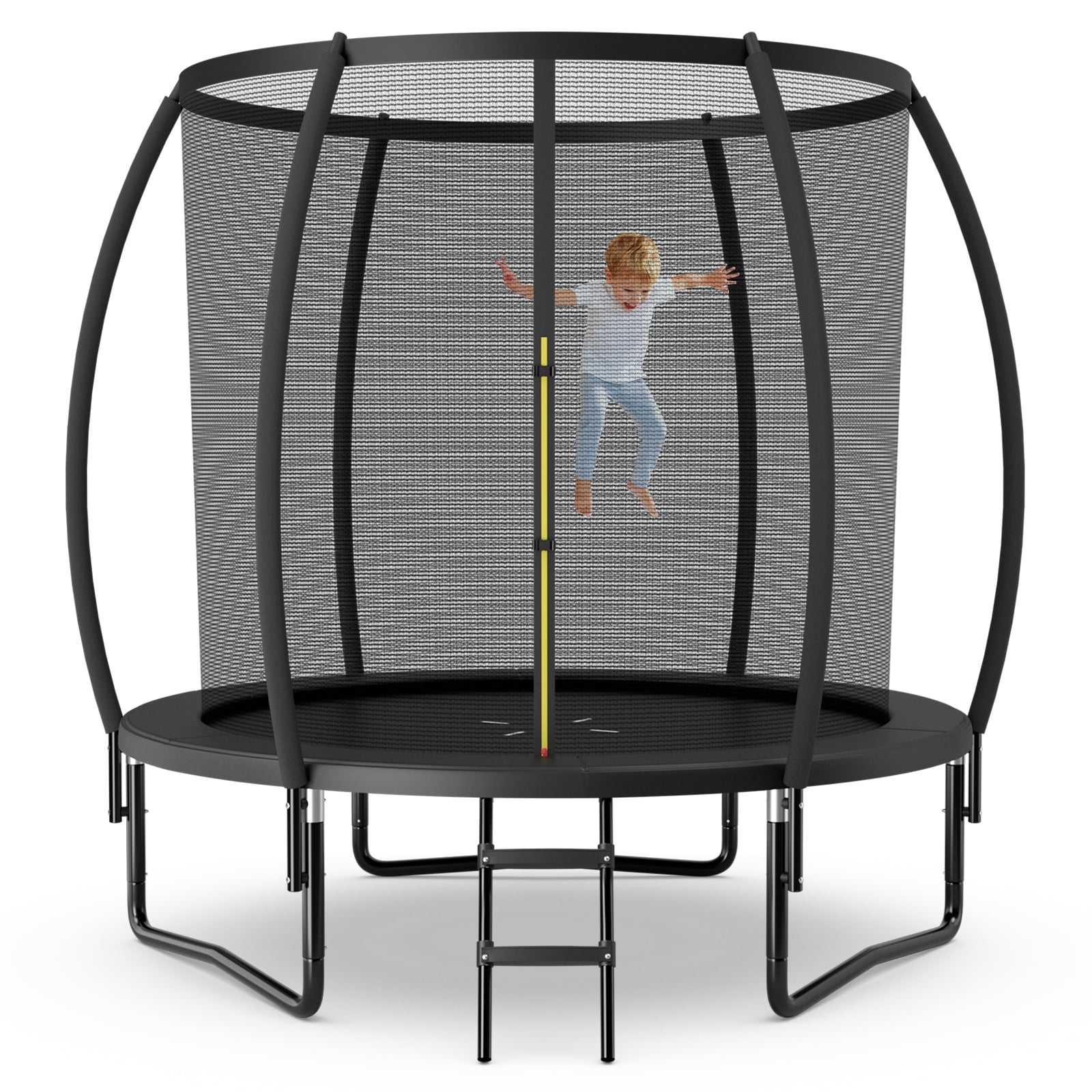 Topbuy Trampoline 8FT Recreational Trampoline with Ladder Enclosure ...
