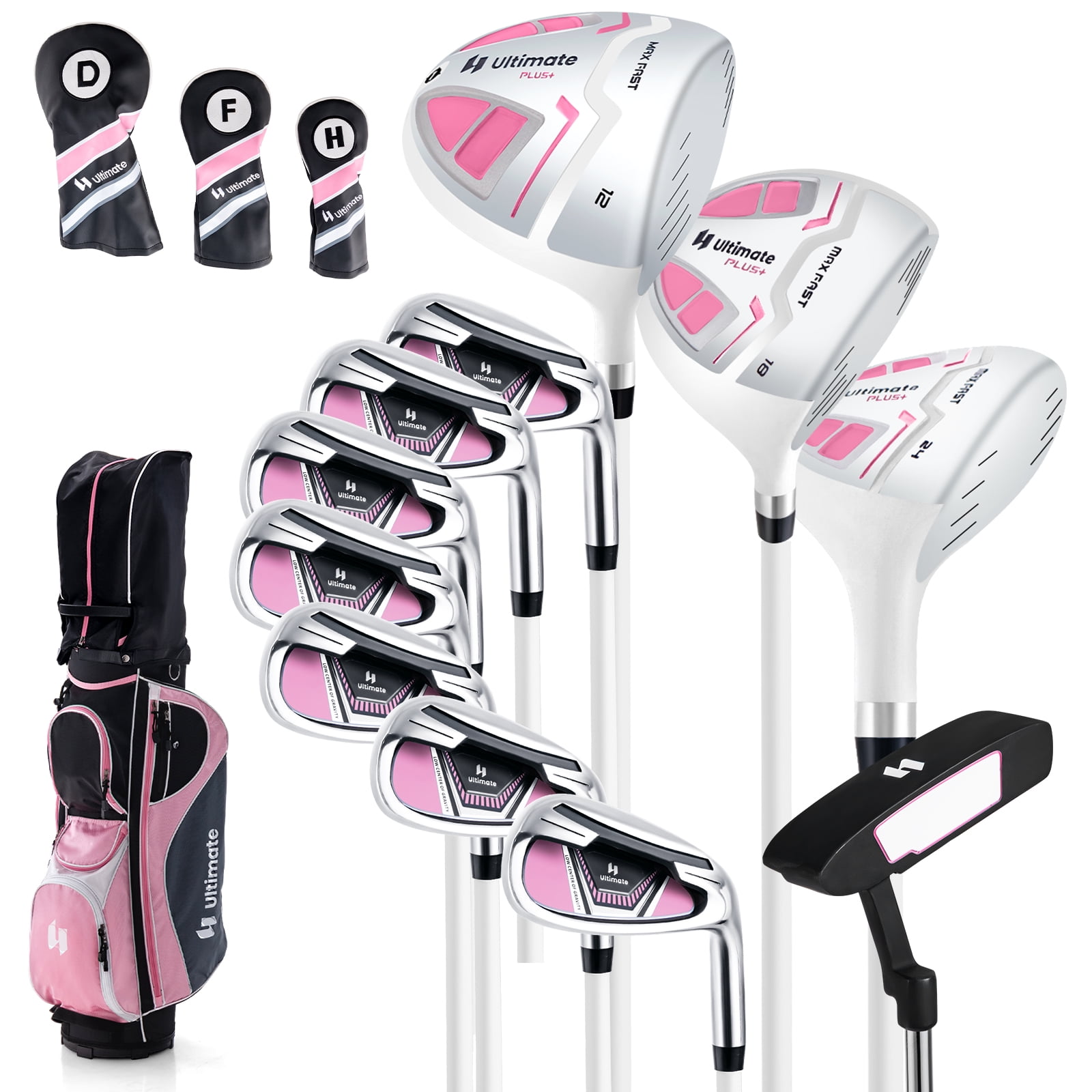 Topbuy Women's Complete Golf Club Set, Includes 460CC #1 Driver, #3 ...