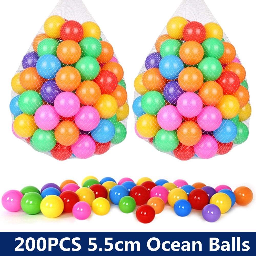 TOPCHANCES 200Pcs Colorful Play Balls for Toddlers, BPA Free Ocean Bath ...