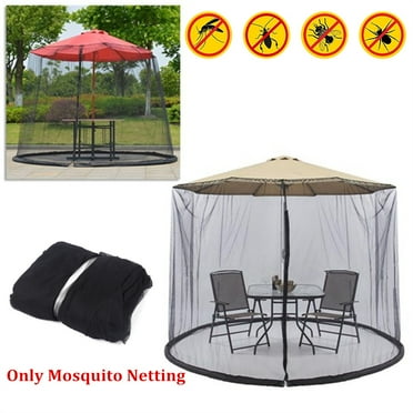 IdeaWorks 11' Umbrella Table Screen - Mesh Zippered Bug-Free Cover ...