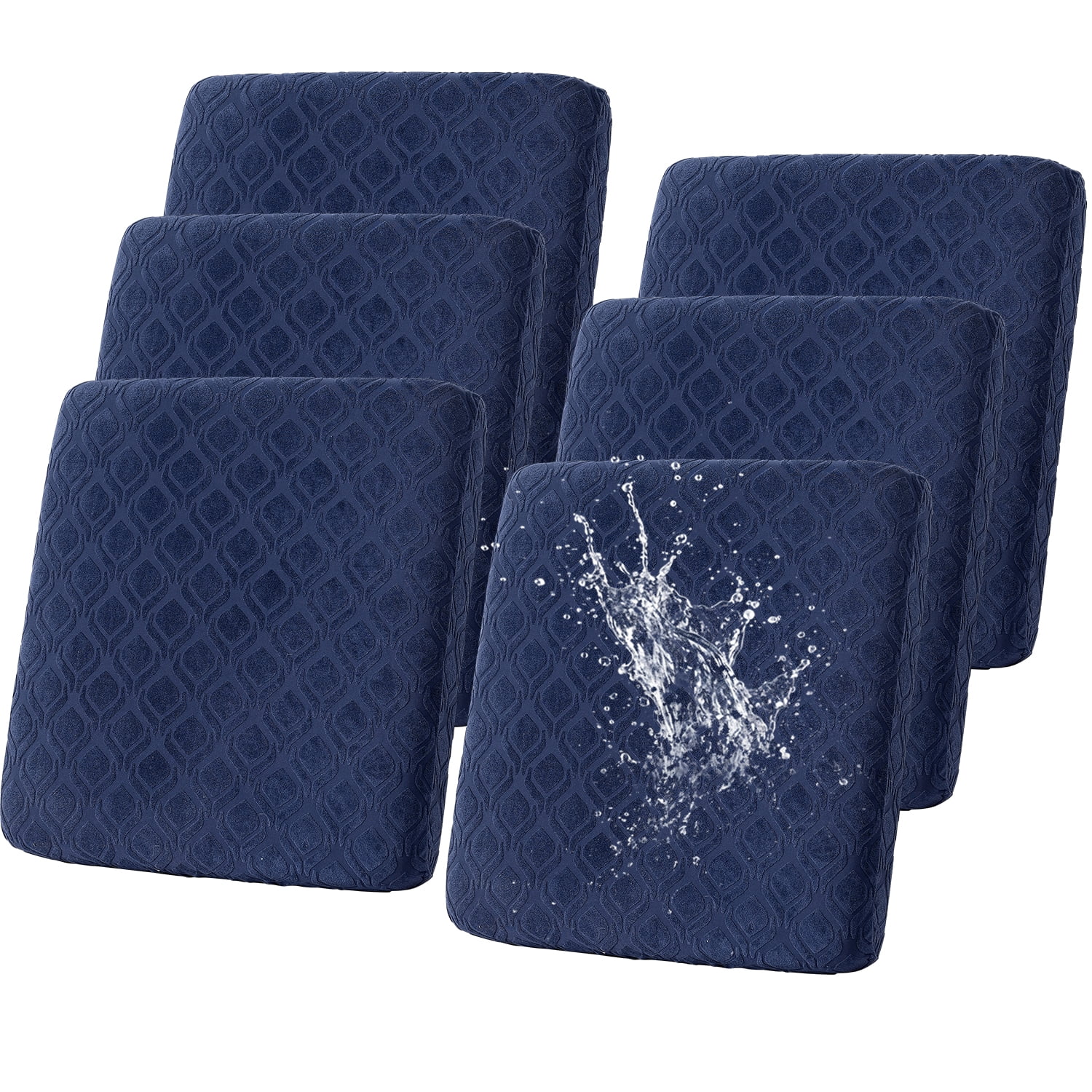 Topchances 8Pcs Stretch Patio Cushion Covers, Waterproof Outdoor ...
