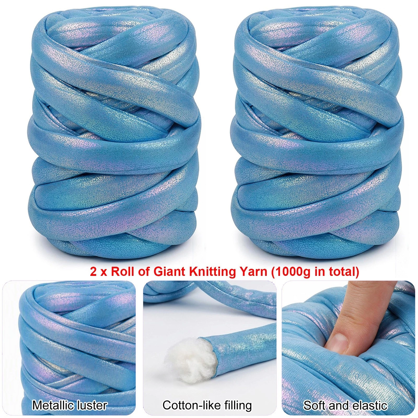 Topchances Chunky Yarn for Arm Knitting, Super Bulky Giant Yarn for ...