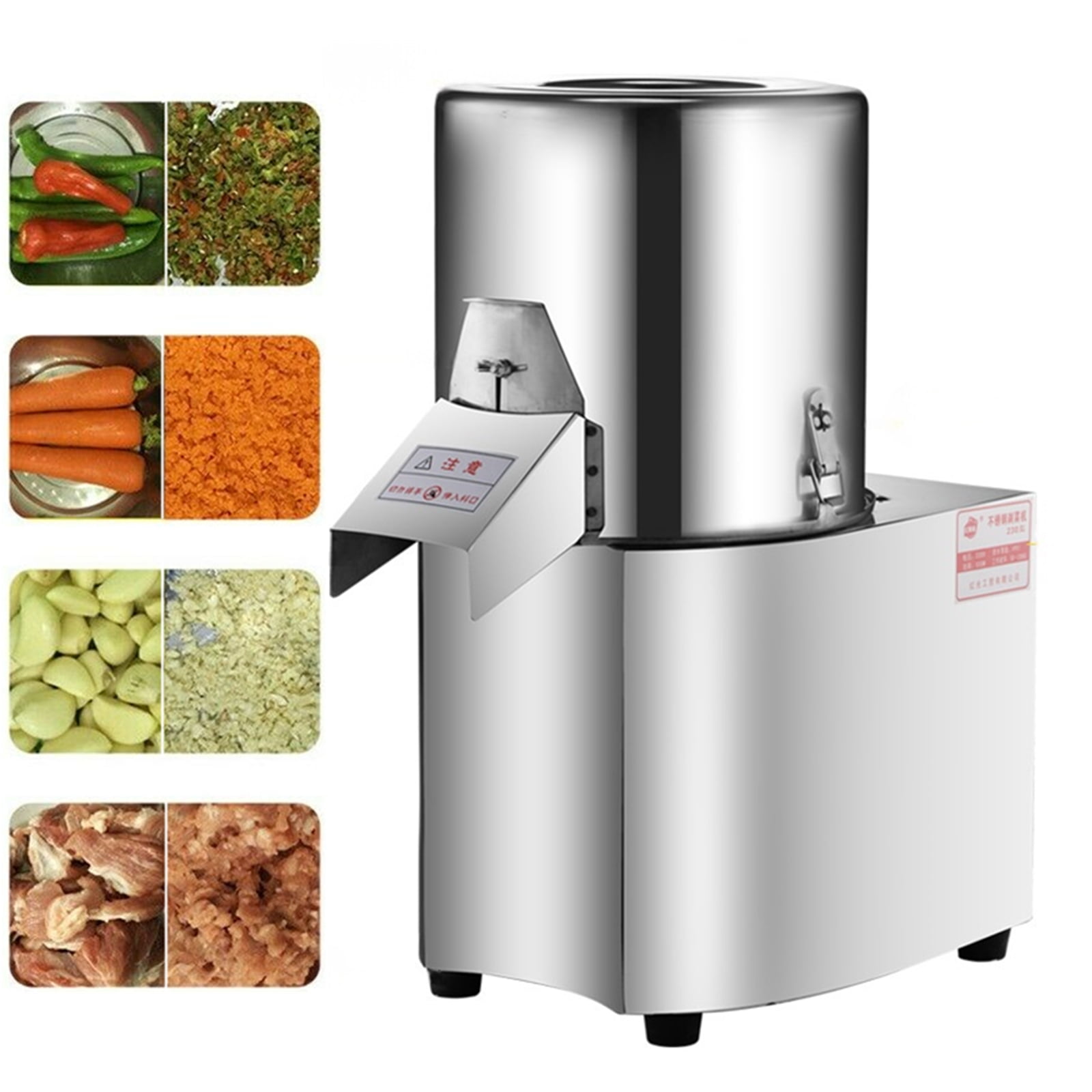 Topchances Electric Vegetable Chopper 600W Commercial Food Processor ...
