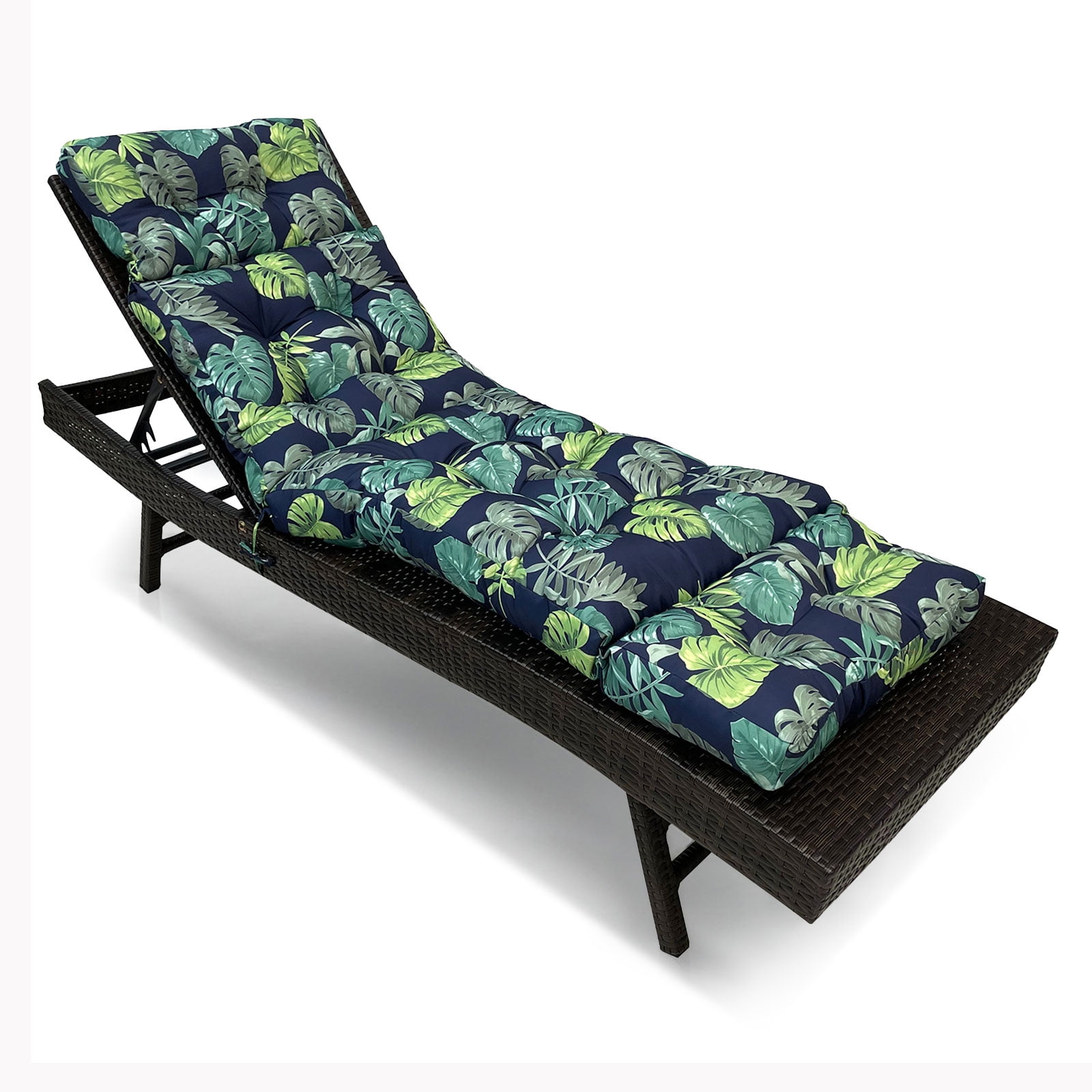 Topchances Outdoor Chaise Lounge Chair Cushion 70.87"L x 19.69"W Water ...