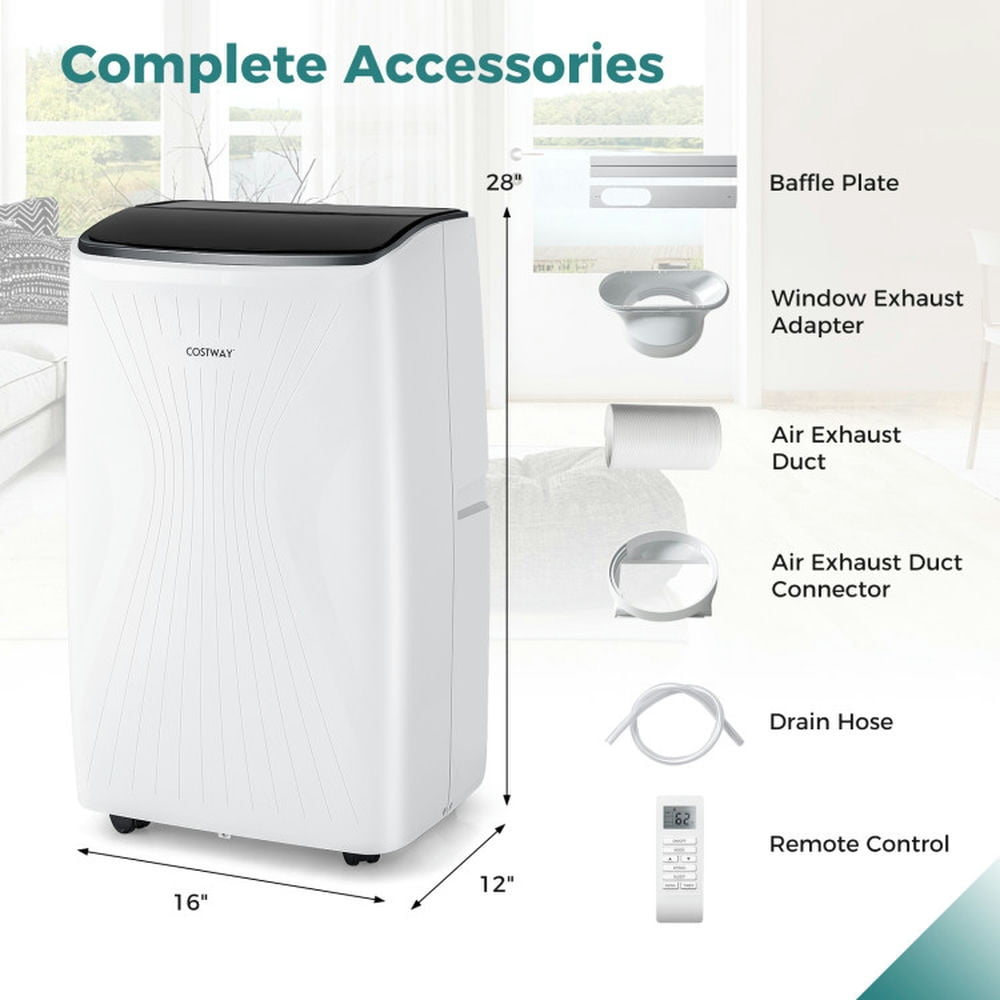 Topcobe 12000/14000 BTU Portable Air Conditioner with Heat and Smart ...