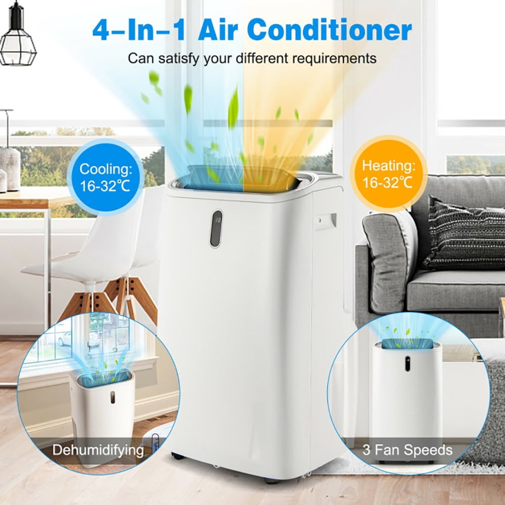 Topcobe 12000 BTU Portable 4-in-1 Air Conditioner with Smart Control ...