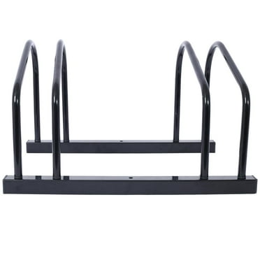 2 Bikes Floor Bike Stand, Bike Parking Rack Garage Bike Storage Stand ...