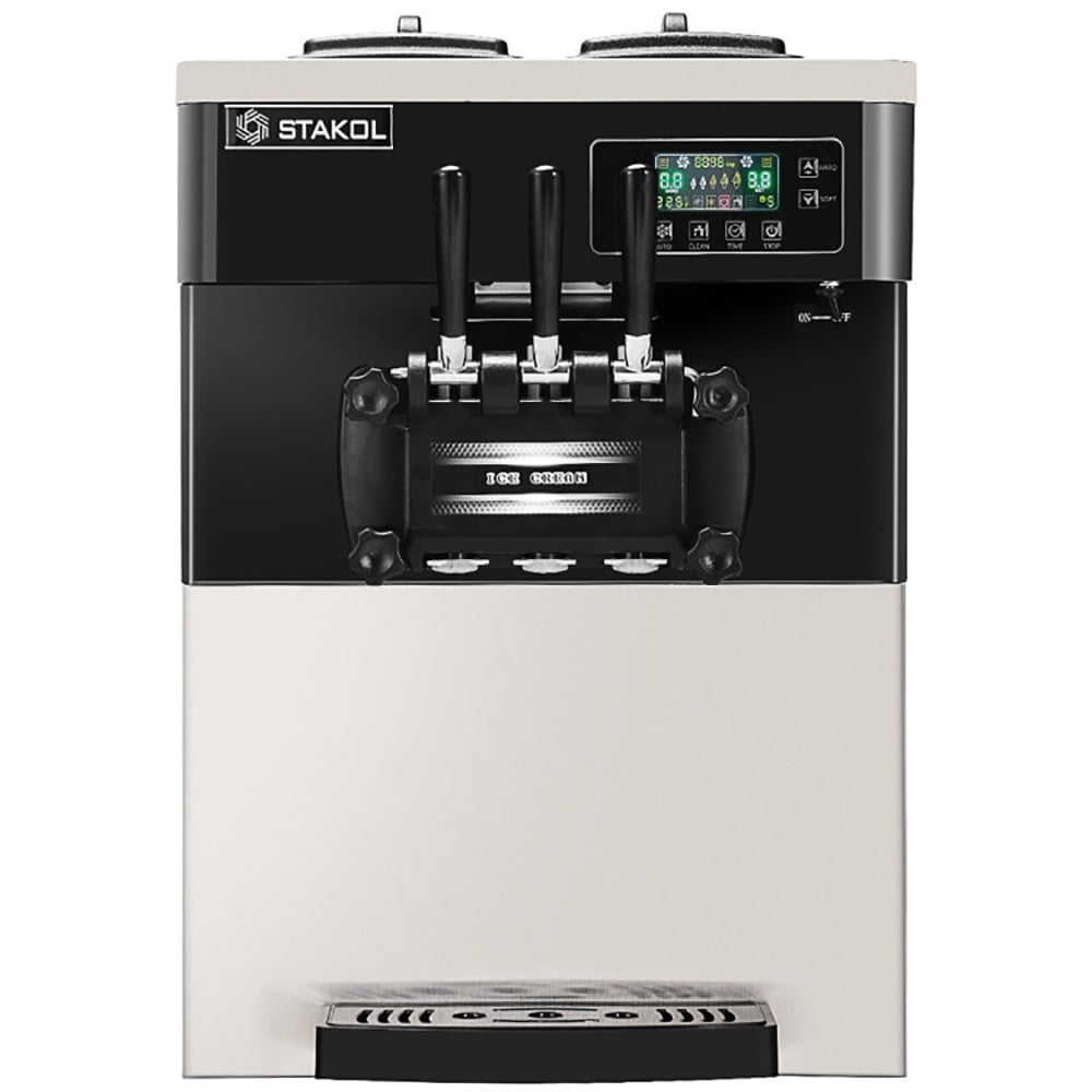 Topcobe 2200W Commercial 3 Flavor Ice Cream Stainless Steel Machine ...