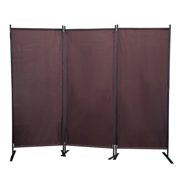 Free Standing Divider Living Room 4 Panel Divider Rollers Freestanding