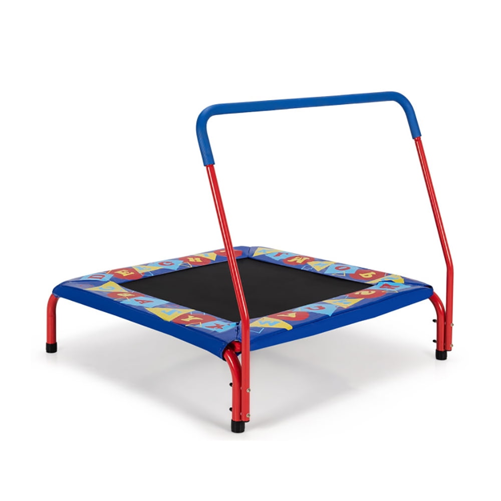 Topcobe 36 Inch Kids Indoor Outdoor Square Trampoline with Foamed ...