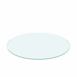 Topcobe 36" Round Tempered Glass Tabletop, 1/4" Thick, Flat Polished ...