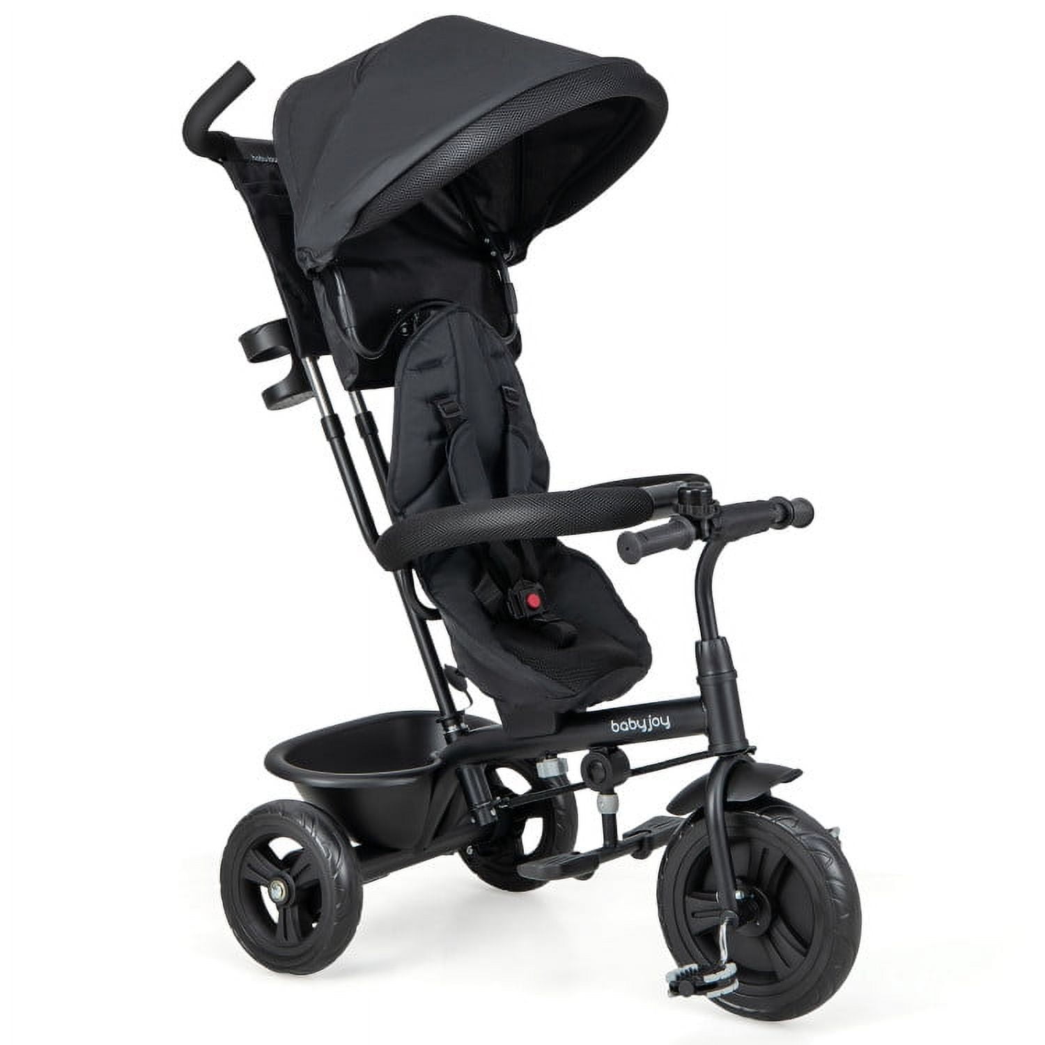 Topcobe 4-in-1 Baby Trike Kids Tricycle with Removable Canopy and ...