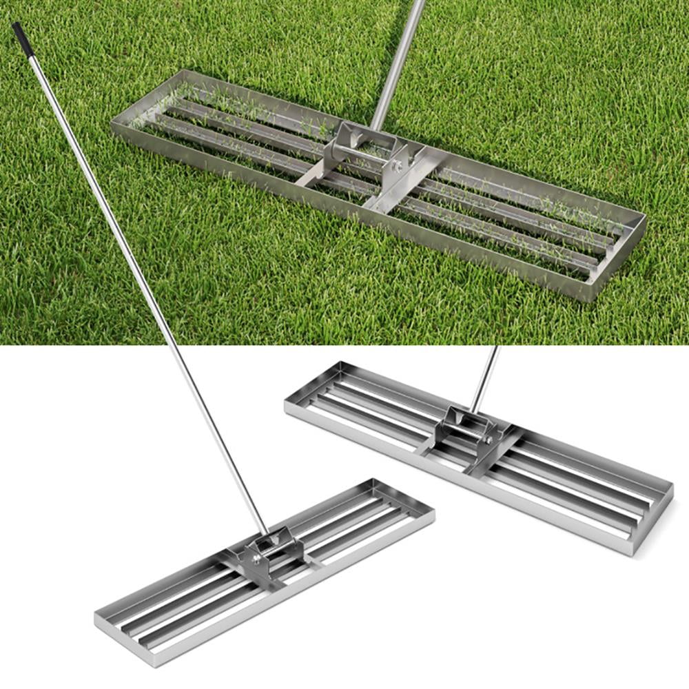 Topcobe 42 x 10 Inch Lawn Leveling Rake with Ergonomic Handle, Lawn ...