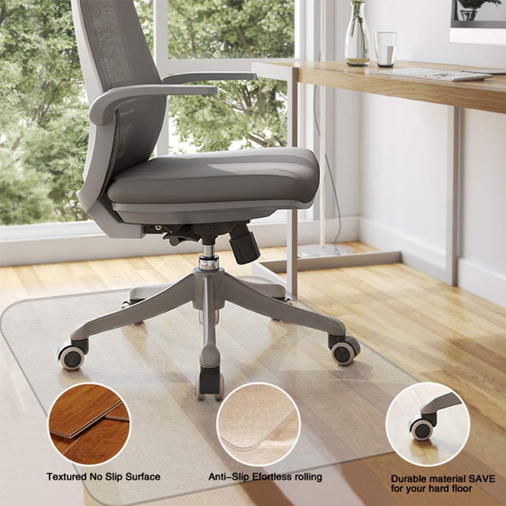 Topcobe 47"Lx35"Wx0.06"H Office Chair Mat, PVC Desk Chair Mat, Chair ...