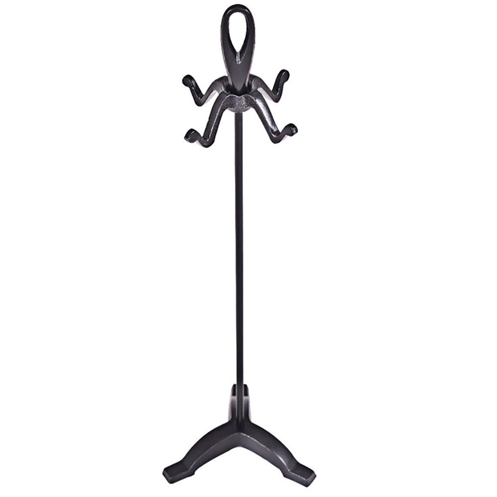 Topcobe 5 Pieces Rustic Heavy Duty Compact Wrought Iron Fireplace Tools ...