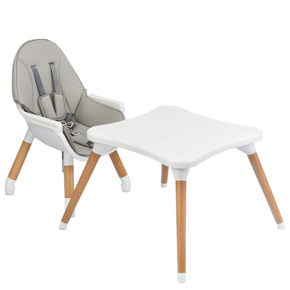 Topcobe 5-in-1 Baby Wooden Convertible High Chair, High Chairs for ...