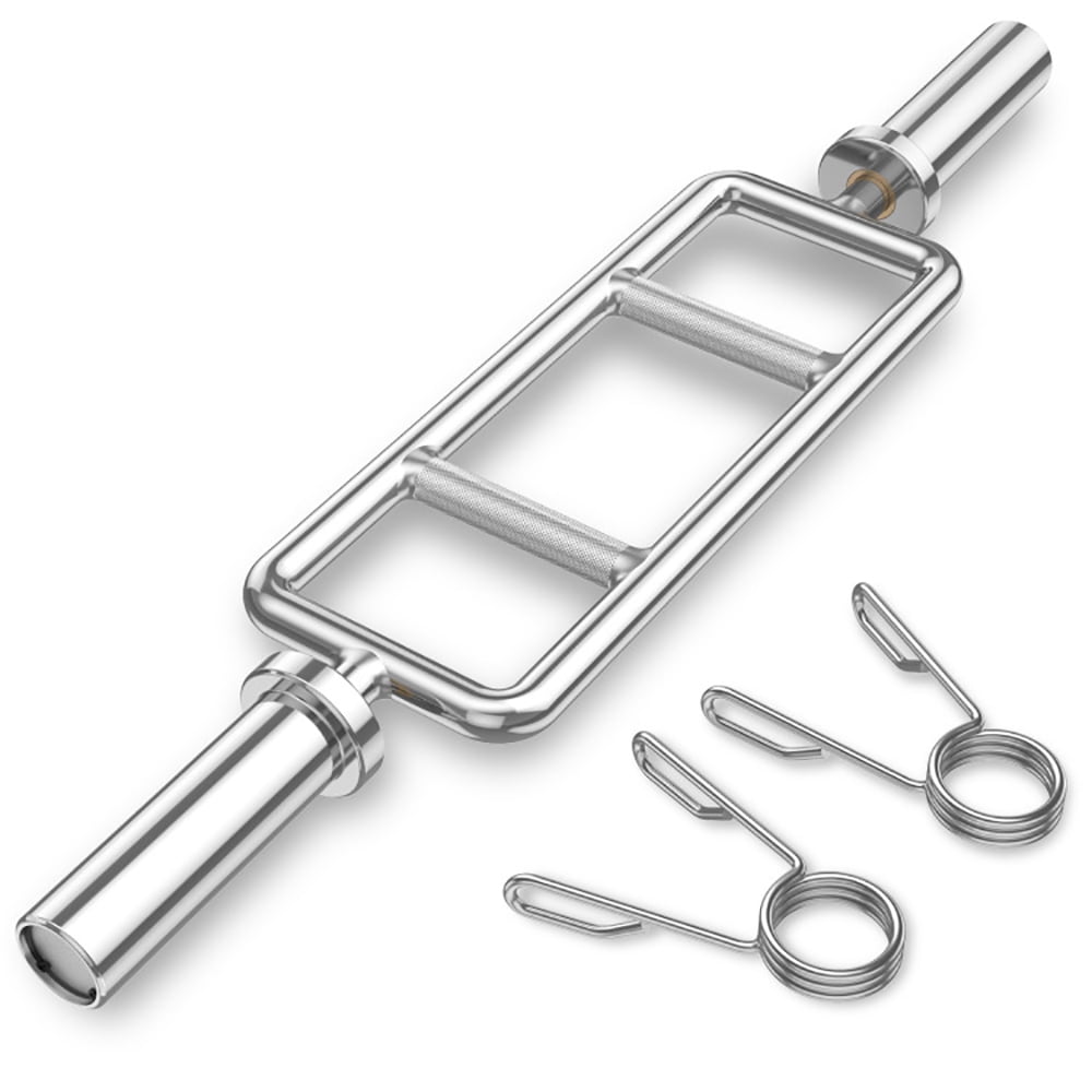 Topcobe 700 LBS Olympic Triceps Bar with Knurled Handles for Squats ...