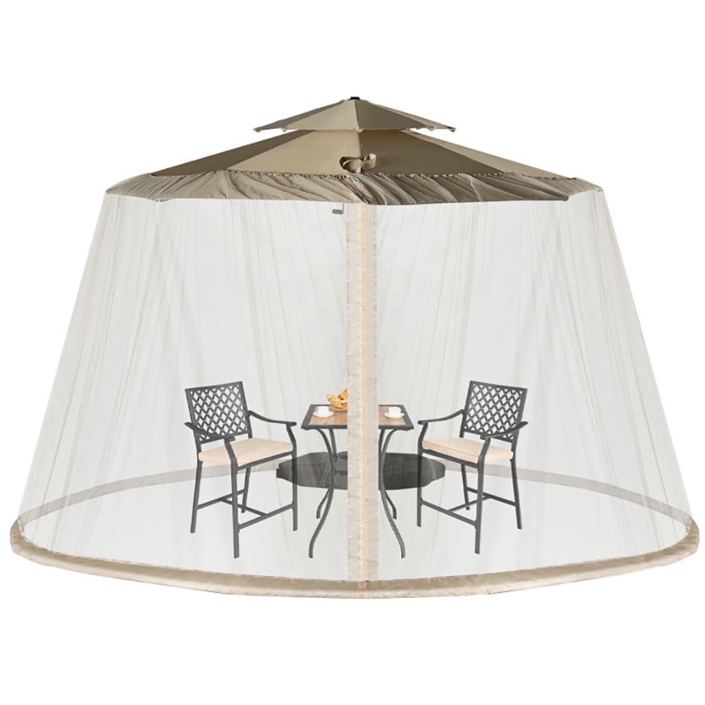Topcobe 8-12 Feet Patio Umbrella Table Mesh Screen Cover Mosquito ...