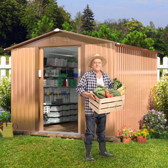 Topcobe 8'X8'Ft Outdoor Storage Room, Outdoor Storage, Storage Shed ...