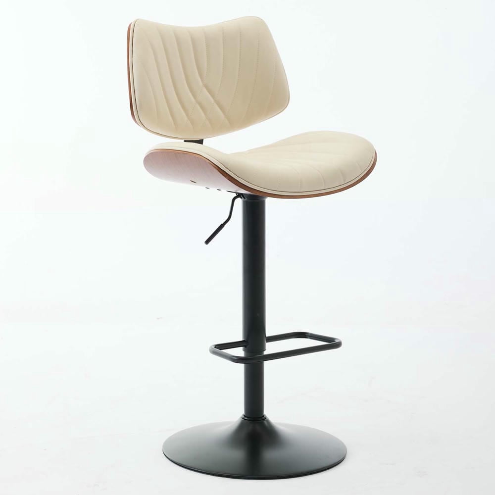 Topcobe Bar Stools Mid Century Modern Adjustable Counter Height ...