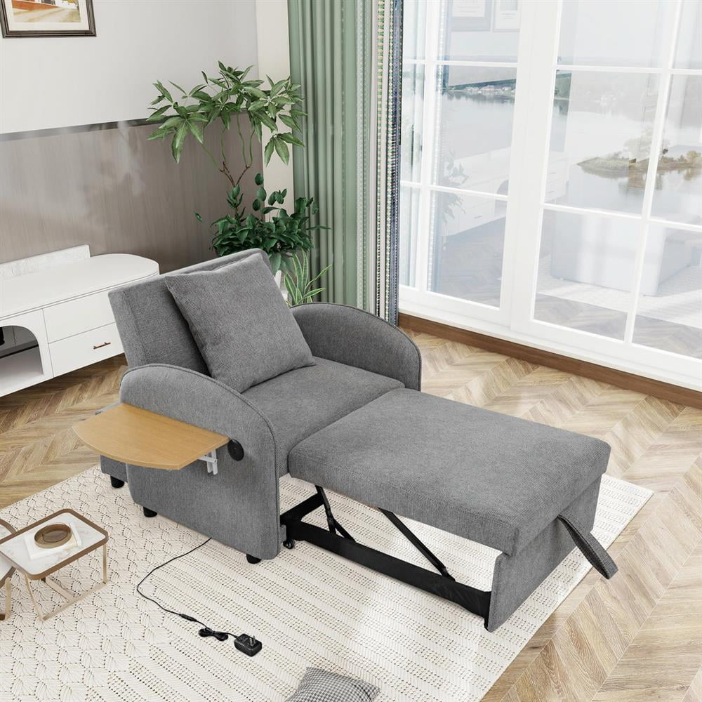Topcobe Convertible Sofa Bed with Computer Board & USB Ports - 3-in-1 ...