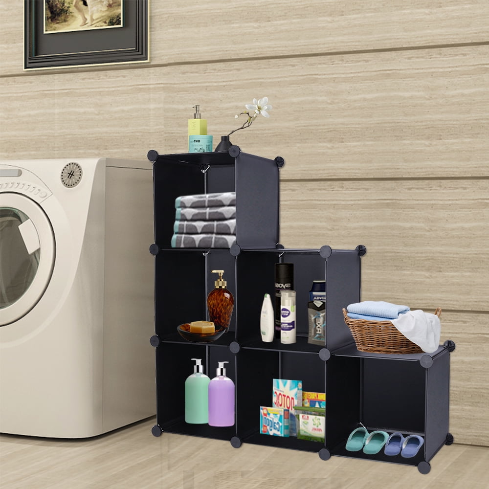 Topcobe Cube Storage Organizer, Book Shelf 6 Cube Storage Unit for ...