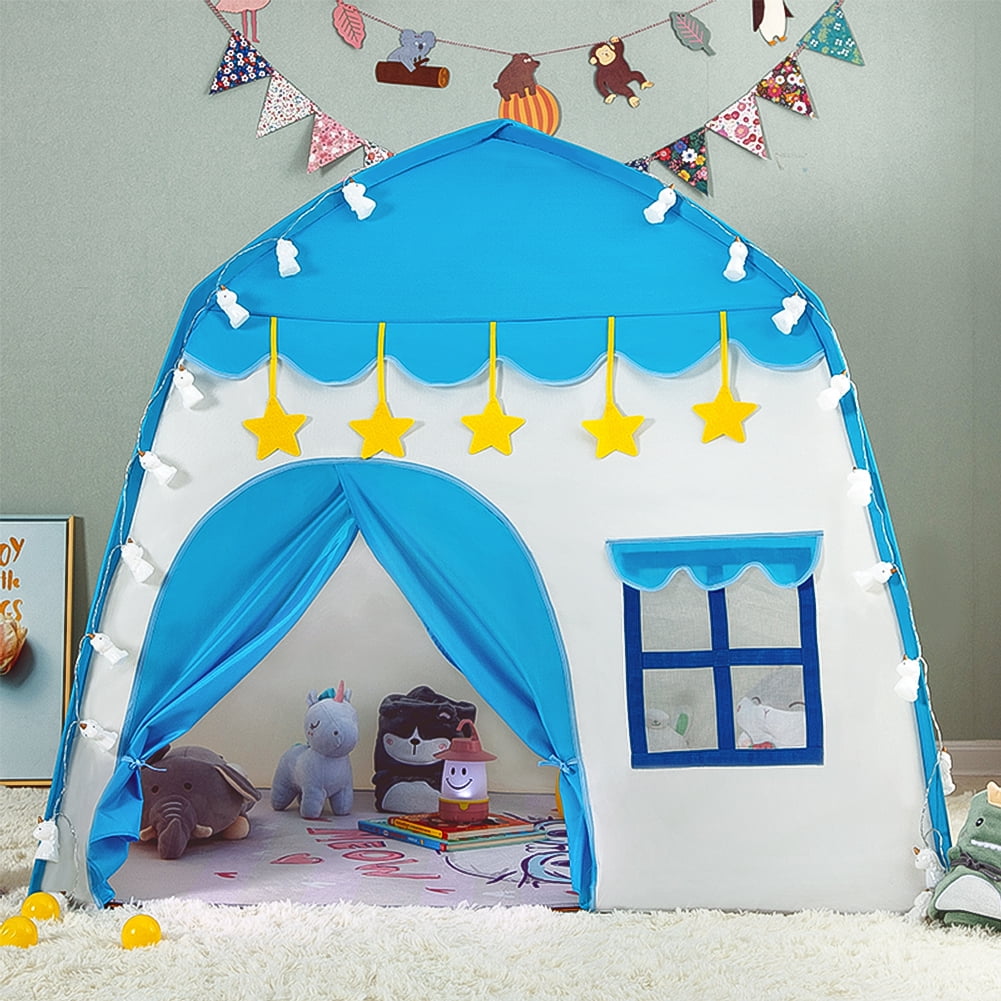 Topcobe Kids Play Tent for Girls Boys, Princess Playhouse Flower Castle ...