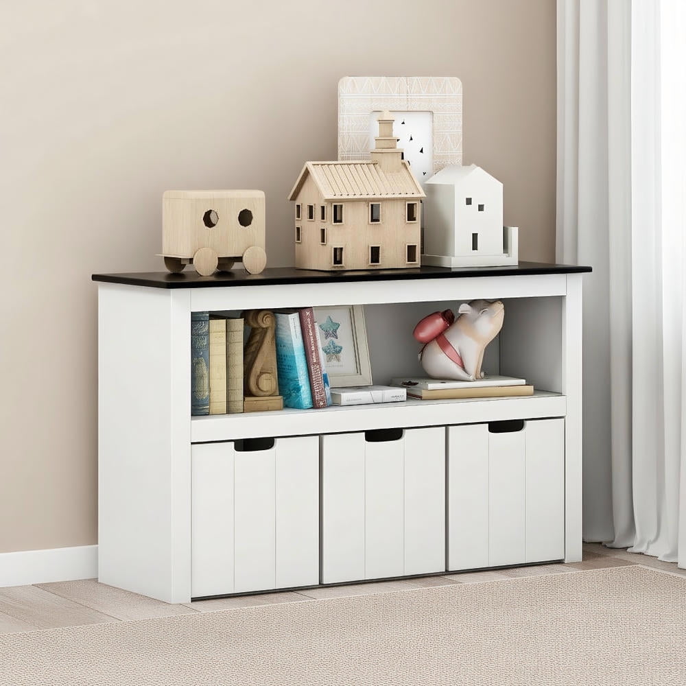 Topcobe Kids Toy Storage Organizer with Blackboard Top-3-Drawer, Kids ...