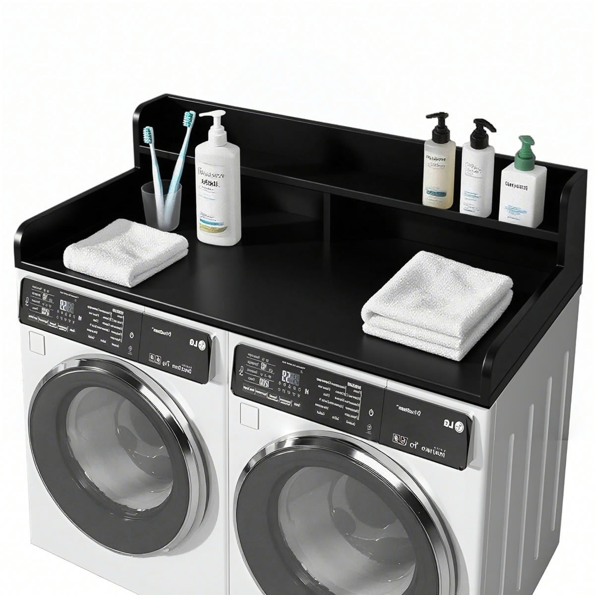 Topcobe Laundry Centerpiece, 2-Tier Washer & Dryer Countertop Cover ...