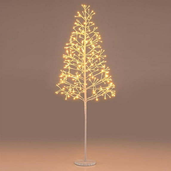 Topcobe Lighted Birch Tree, Pre-lit Twig Tree w/ 240 LED Lights ...