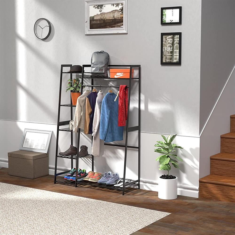 Topcobe Multi-Functional Bedroom Clothing Rack Freestanding Closet ...