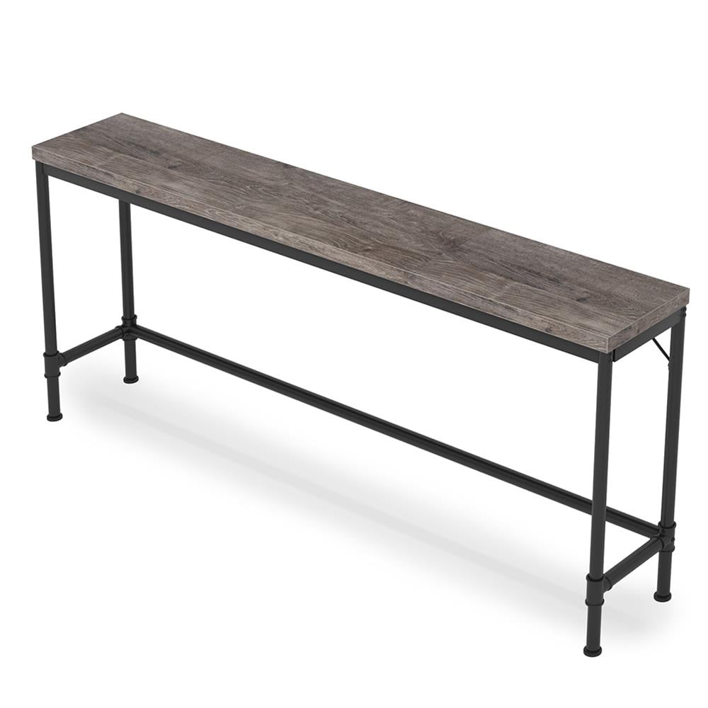 Topcobe Narrow Console Table, 70.9" Extra Long Sofa Table Industrial ...