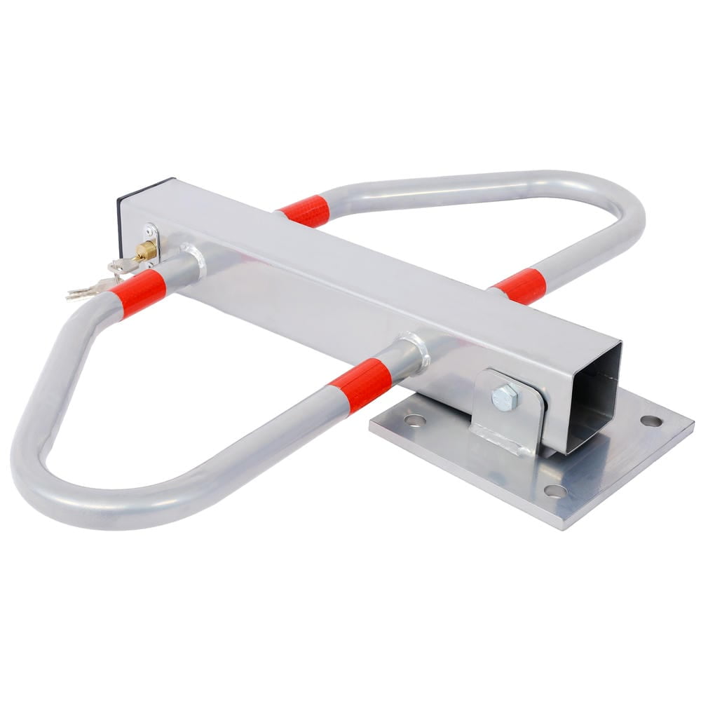 Topcobe Parking Bollard, Pole Barrier with Lock, Car Parking Protection ...