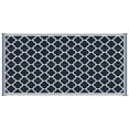 Topcobe Reversible Outdoor Rug, 9' x 18' Waterproof Plastic Straw Floor ...