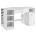 Topcobe Sewing Craft Table Home Office Computer Desk with Storage ...