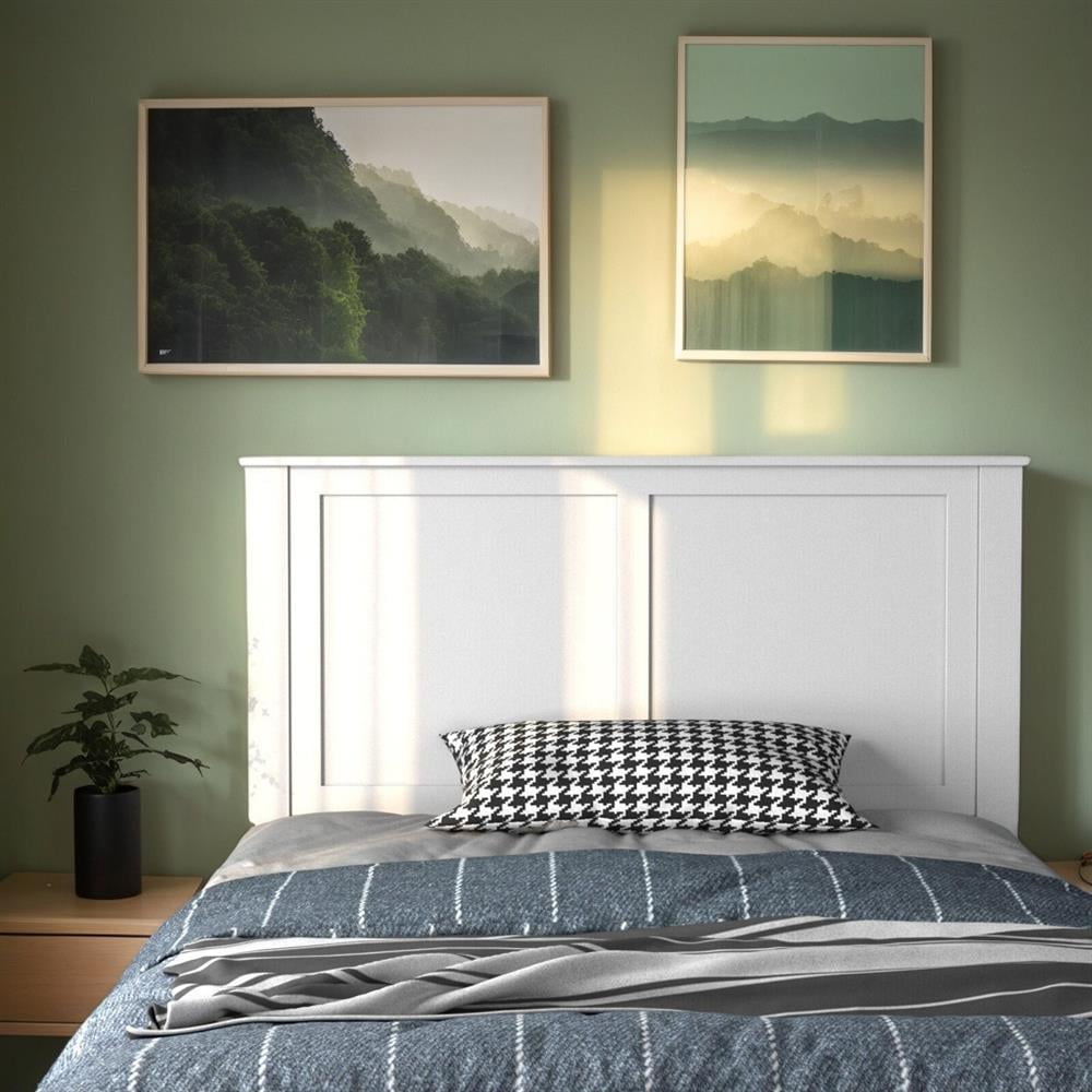 Topcobe Solid Wood Flat Panel Headboard for Twin-size Bed, Stylish Flat ...