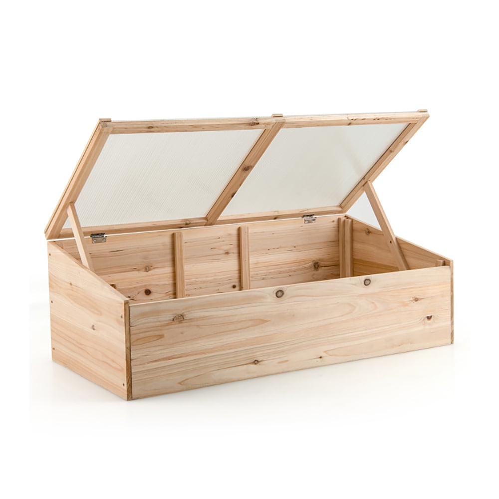 Topcobe Wooden Garden Portable Greenhouse, Planter Box Outdoor, Garden ...