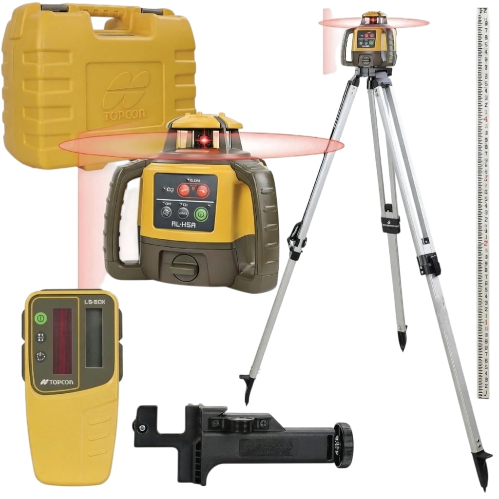 Topcon RL-H5A Self-Leveling Laser PS.DB Kit with LS-80L Receiver ...