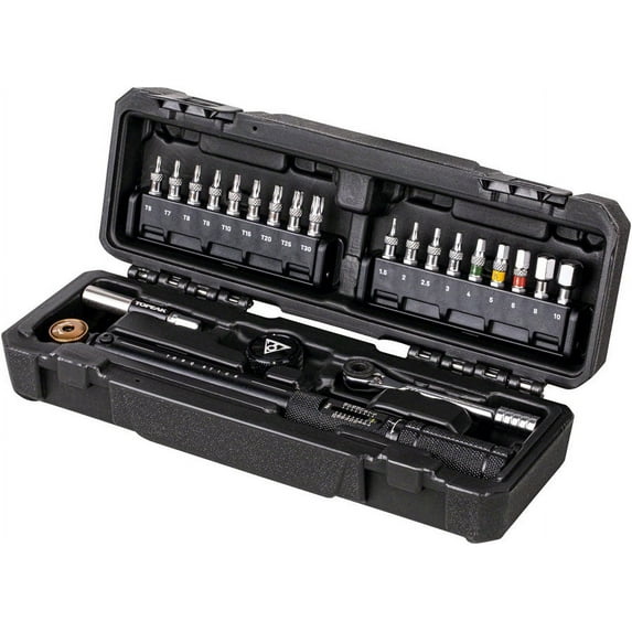 Topeak Pro Torq Stick Kit, 4-20Nm Ratchet Torque Wrench with 18 Tool ...