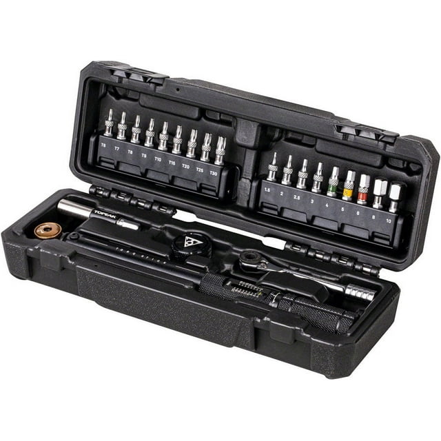 Topeak Pro Torq Stick Kit, 4-20Nm Ratchet Torque Wrench with 18 Tool ...