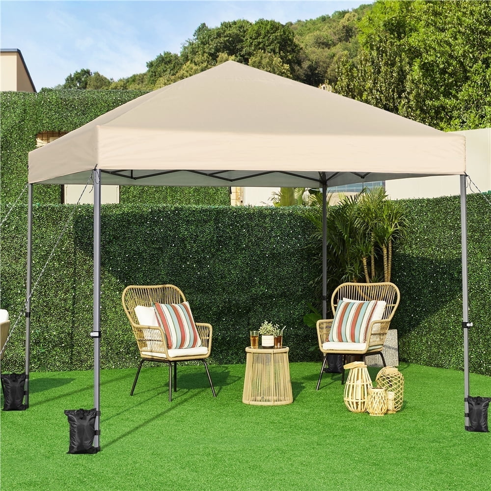 Topeakmart 10x10 Ft Instant Pop Up Canopy with One Push To Lock Setup ...