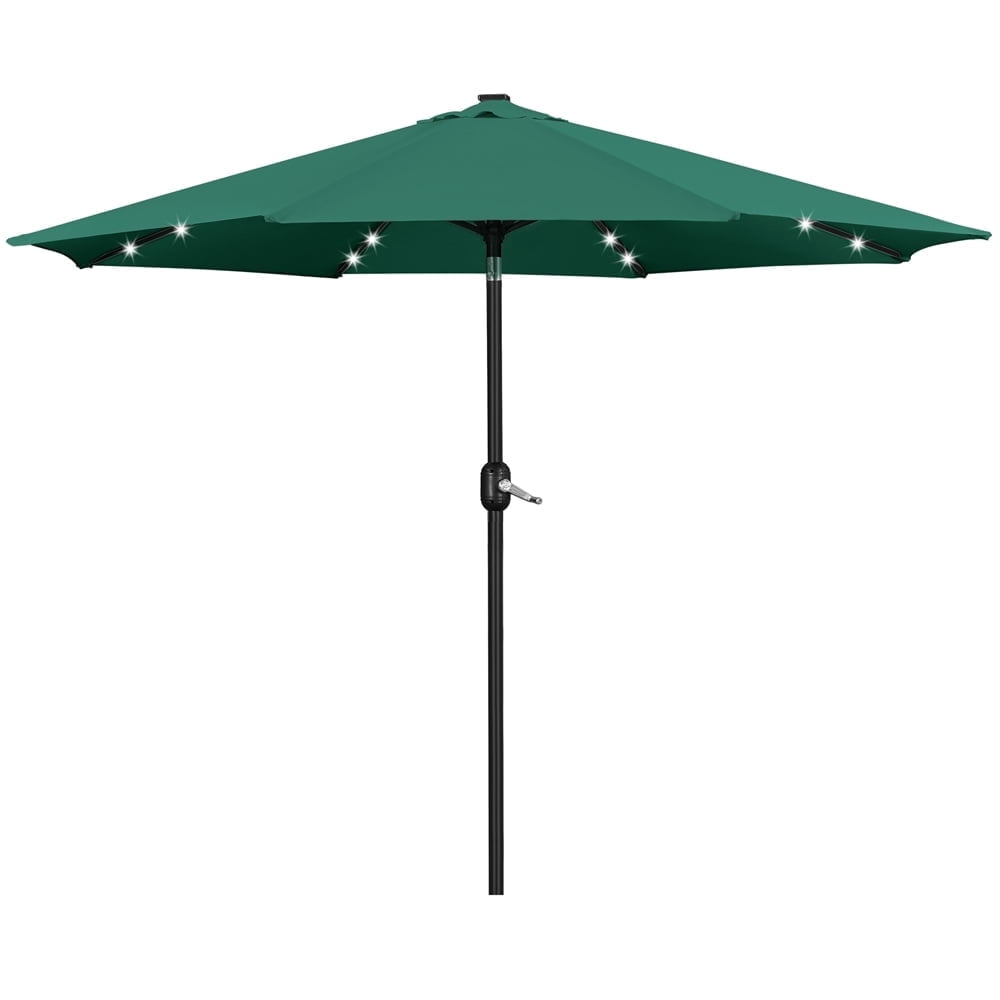 Topeakmart 11FT Outdoor Patio Umbrella with 32 LED Lights and Push ...