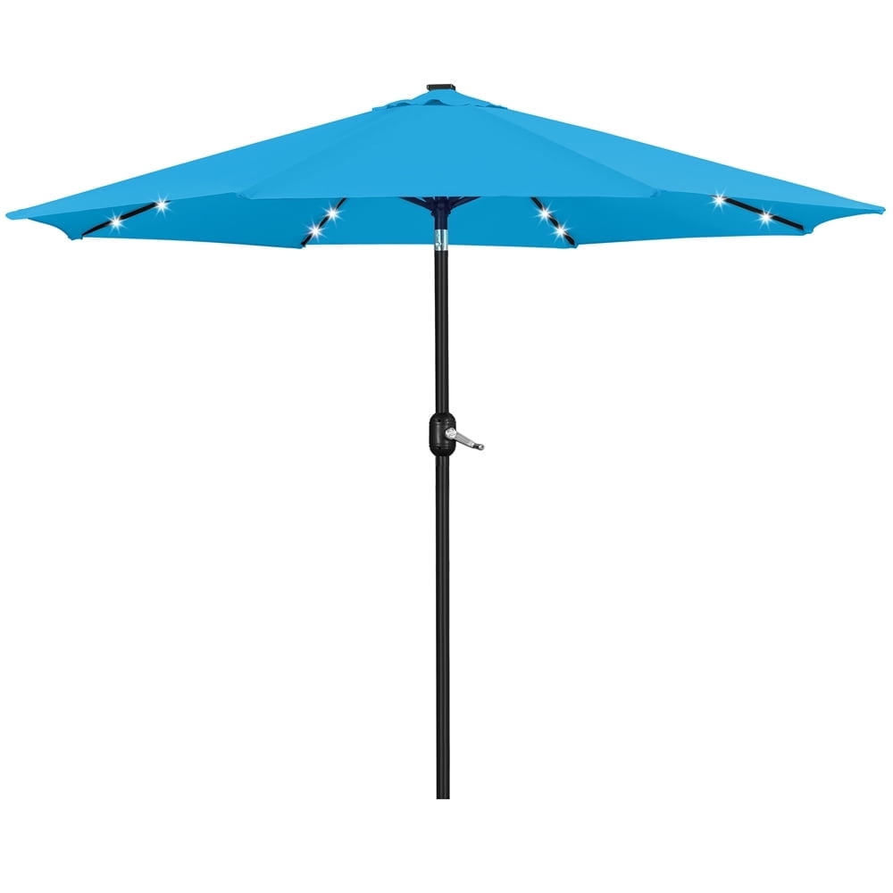 Topeakmart 11FT Outdoor Patio Umbrella with 32 LED Lights and Push ...