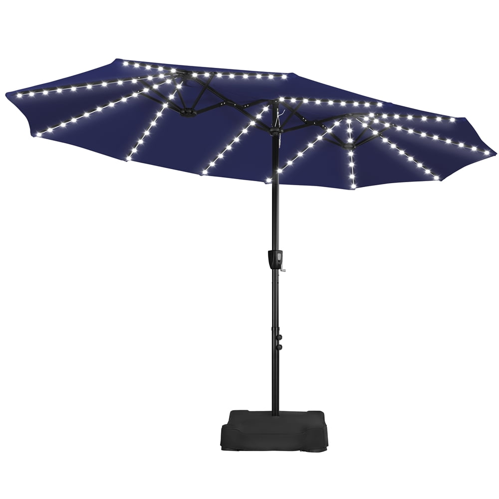 Topeakmart 13×8ft Outdoor Patio Umbrella with Multi Mode LED Light ...