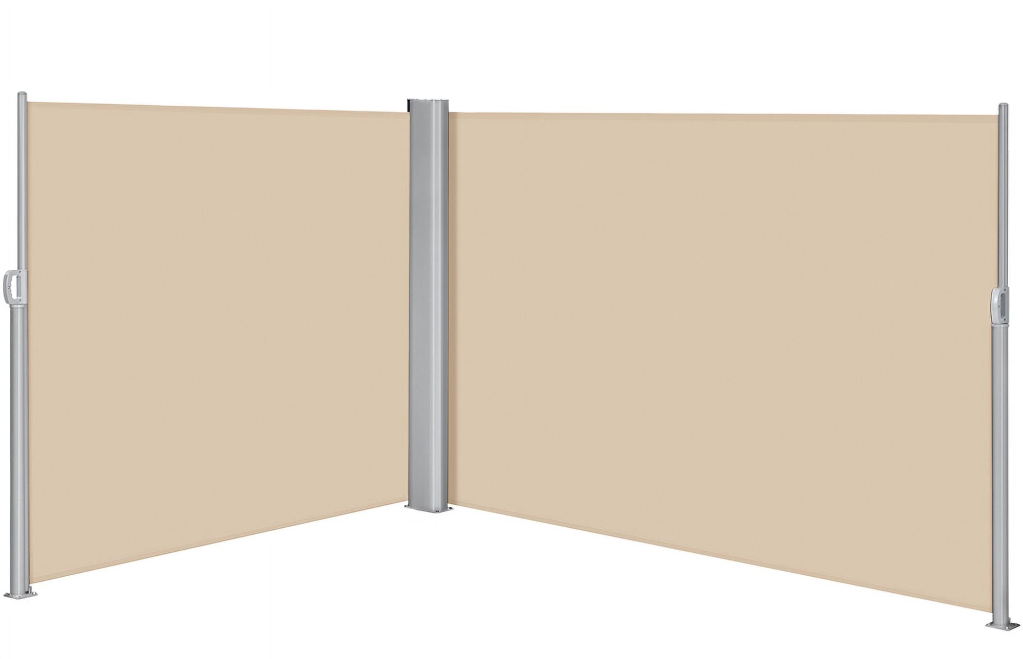 Topeakmart 19.7'L x 6'H Side Awning Double Retractable Screen for ...